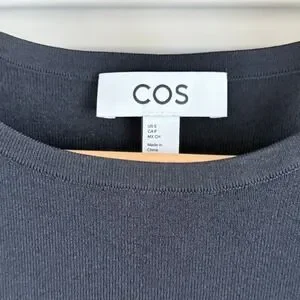 COS | Dresses | Cos Midnight Black Sleeveless Midi Dress | Poshmark